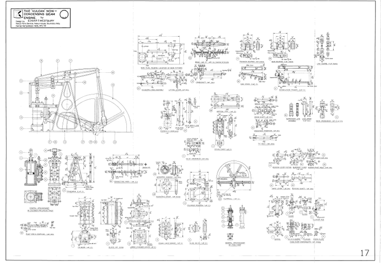 Vulcan Beam Engine Drawings - hemingwaykits.com